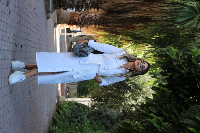 Beyaz Jean Elbise - By Tuğçe Kaya